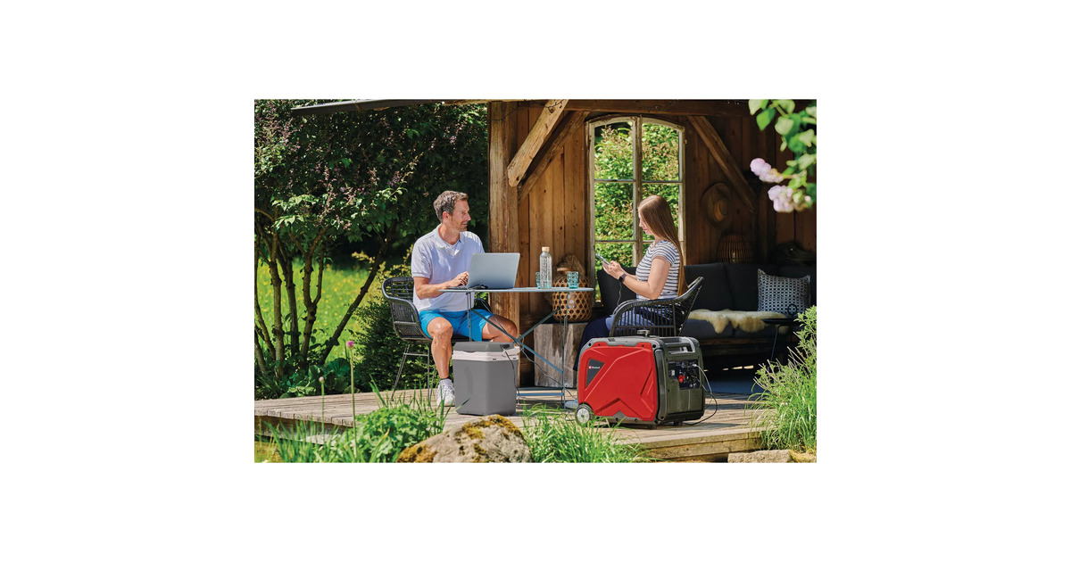 EINHELL Benzin-Stromerzeuger TE-IG 3500, Generator schwarz/rot, 3,3 kW ...