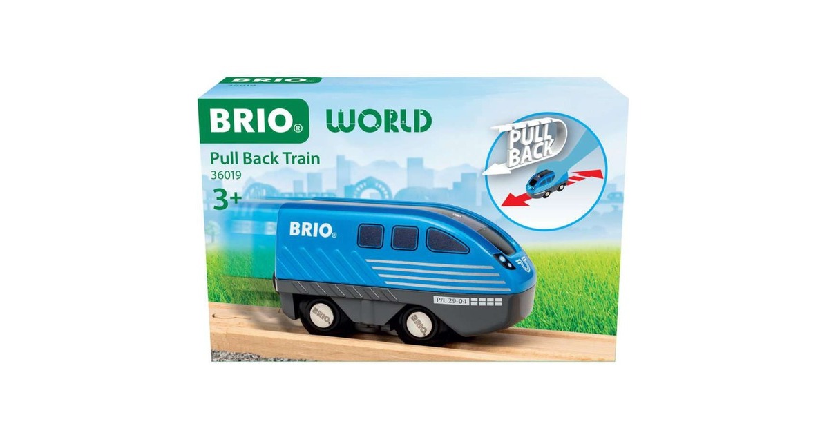 BRIO World World Lok mit Rückziehmotor, Spielfahrzeug