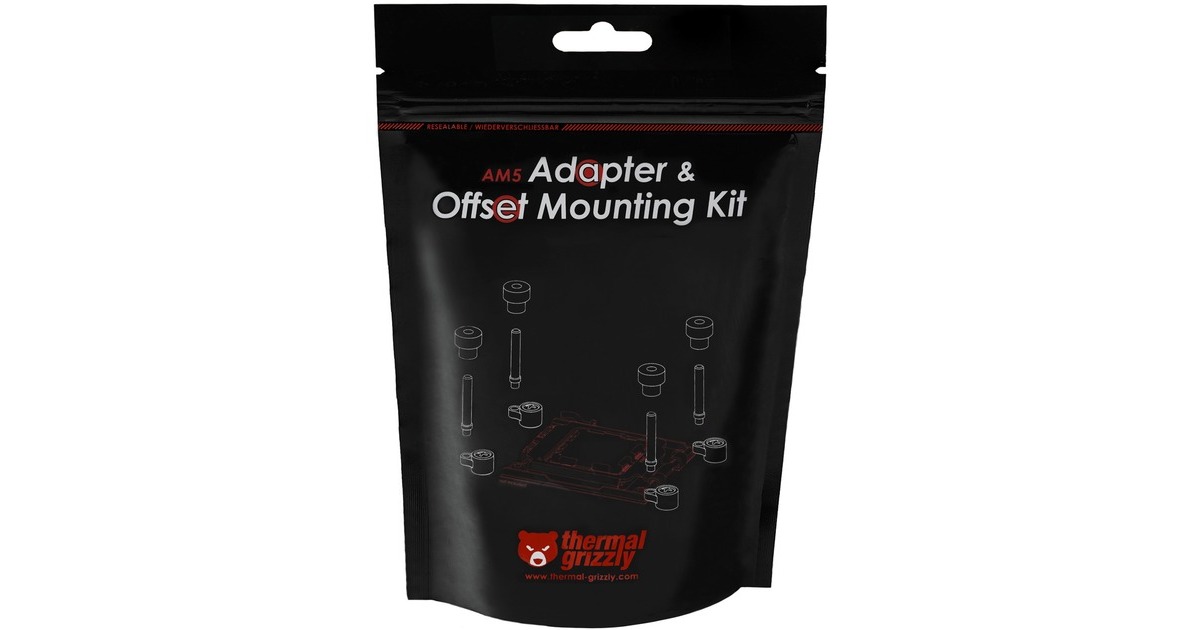 Thermal Grizzly AM5 Adapter & Offset Mounting Kit, Befestigung/Montage ...