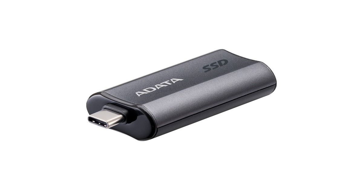 ADATA External SSD SC750 1 TB, Externe SSD titan, USB-C 3.2 Gen 2 (10 Gbit/s)