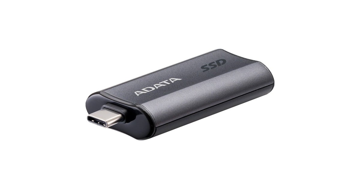 ADATA External SSD SC750 1 TB, Externe SSD titan, USB-C 3.2 Gen 2 (10 Gbit/s)