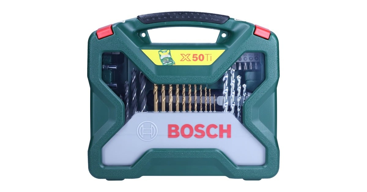 Bosch Heimwerken & Garten X-Line Titanium Bohrer- und Schrauber-Set, 50-teilig, Bohrer- & Bit ...