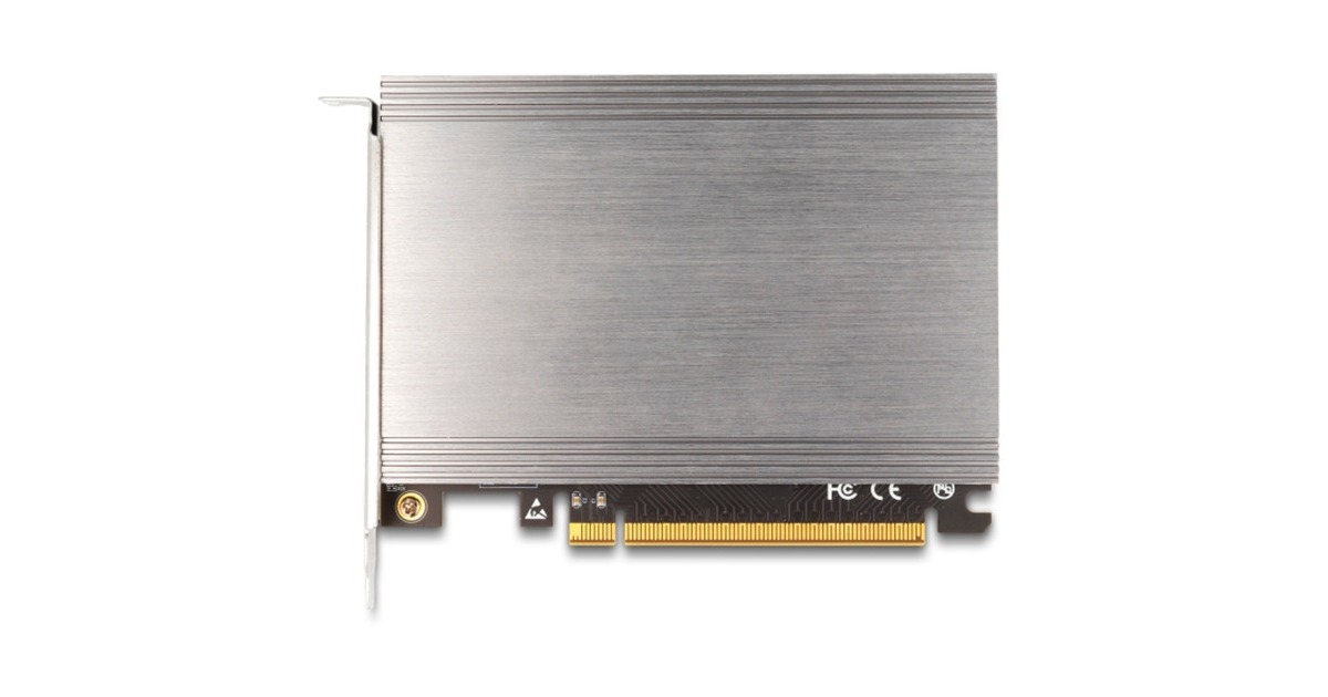DeLOCK PCI Express x16 Karte auf 4x intern NVMe M.2 Key ...