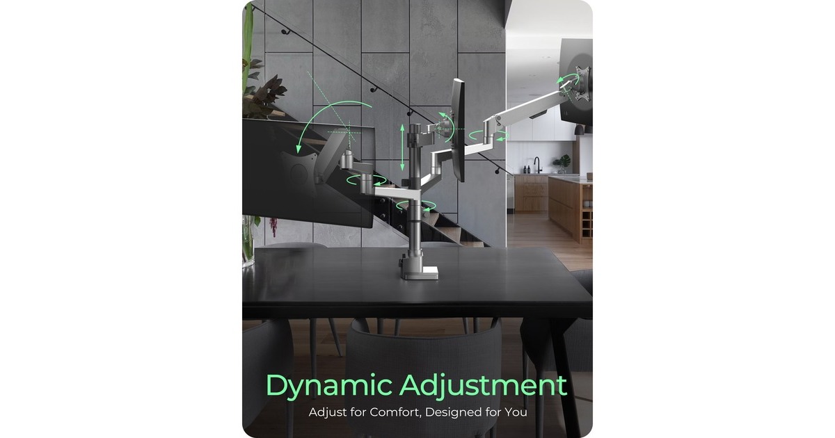 ICY BOX Monitorhalterung IB-MS525-T grau, für 3 Monitore bis 30" (76cm)