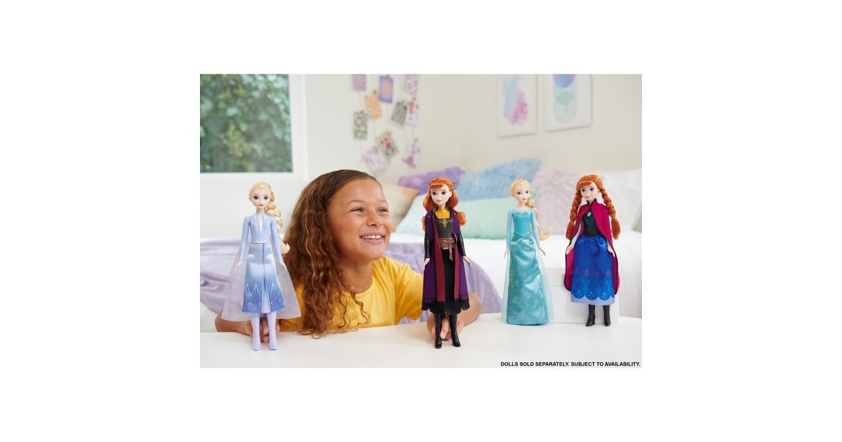 Mattel Disney Die Eiskönigin Anna-Modepuppe mit Accessoires