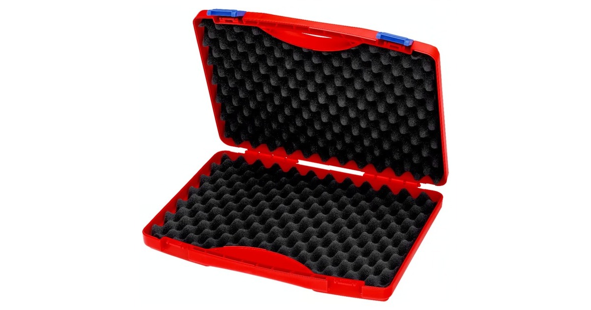 KNIPEX Werkzeug-Box RED 00 21 15 LE, Werkzeugbox rot, leer