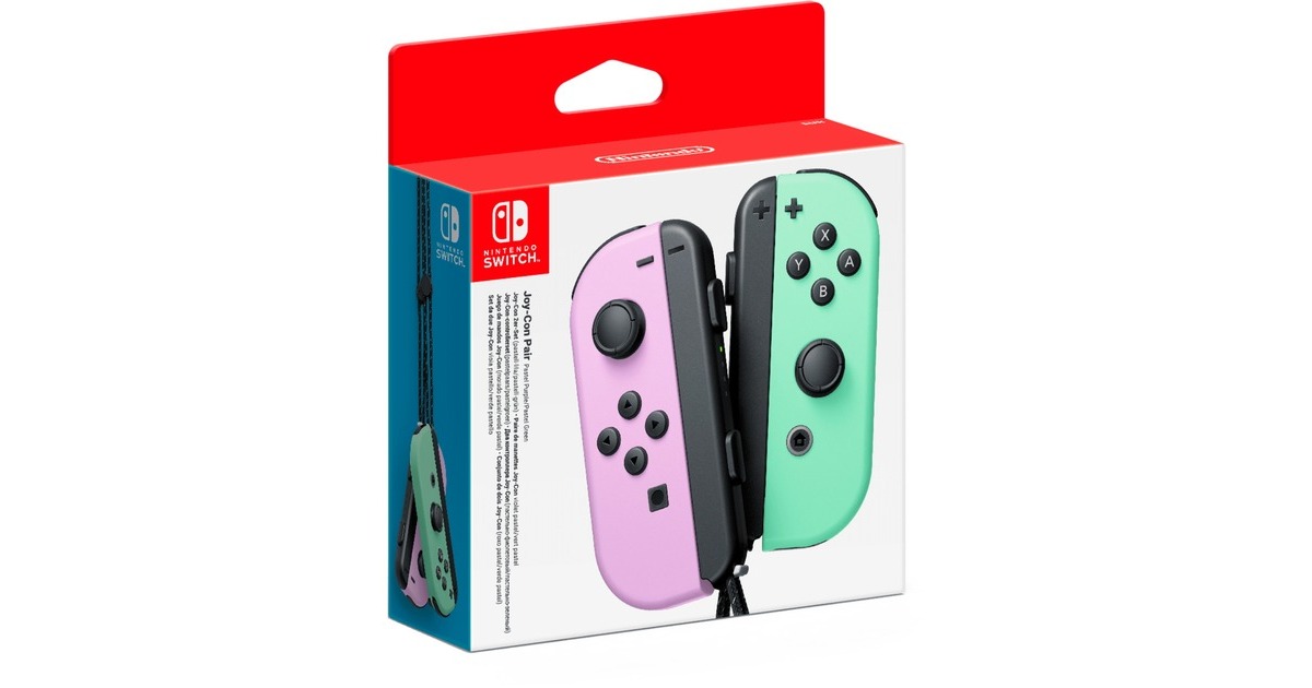 Nintendo Joy-Con 2er-Set, Bewegungssteuerung hellviolett/hellgrün