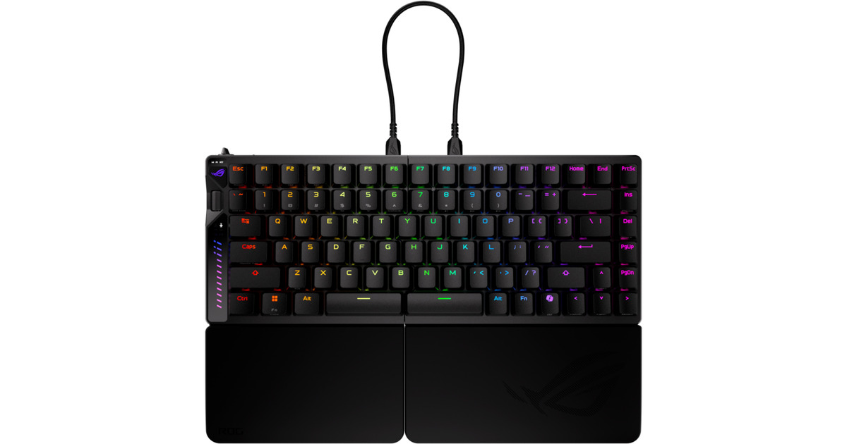 ASUS ROG Falcata, Gaming-Tastatur schwarz, DE-Layout, ROG HFX V2