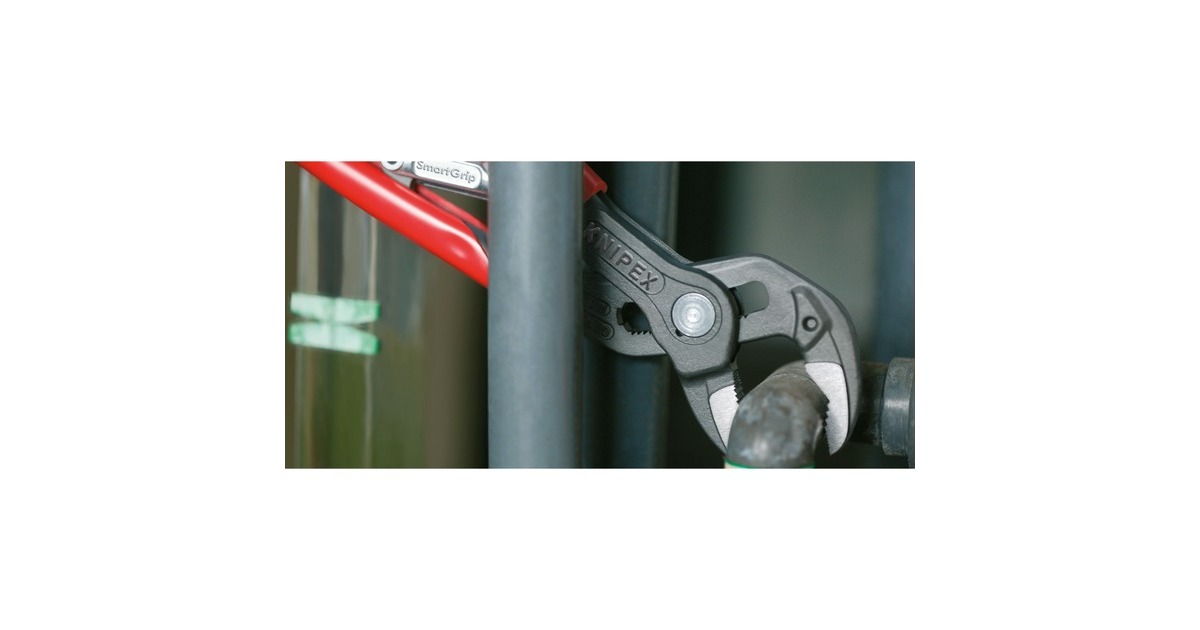 KNIPEX SmartGrip 85 01 250 , Rohr- / Wasserpumpen-Zange rot, gezahnte ...