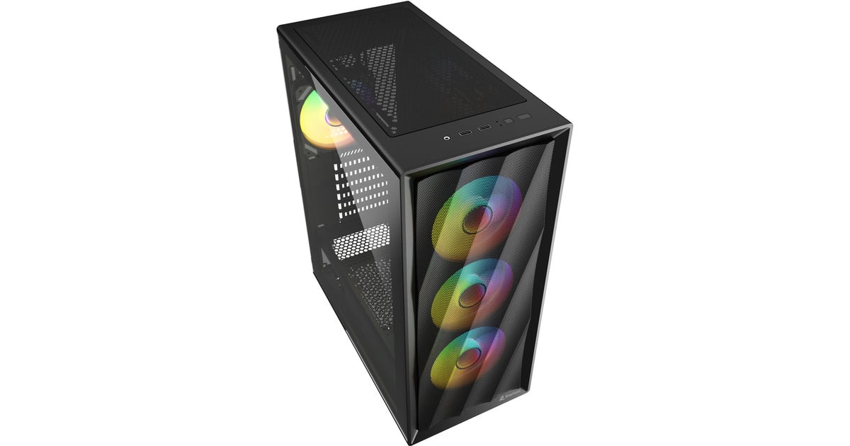 Sharkoon VK4 ARGB, Tower-Gehäuse schwarz, Tempered Glass