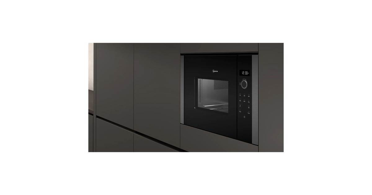 Neff HLAWD23G0 N50, Mikrowelle schwarz/graphit, Türanschlag links