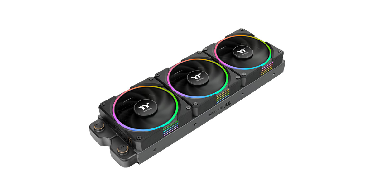 Thermaltake TS 120 EX RGB, Gehäuselüfter schwarz, 3er Pack, 120 mm