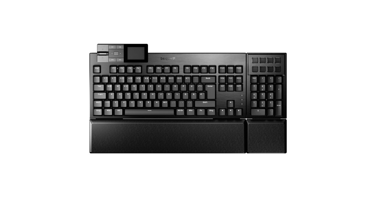be quiet! Dark Mount Silent Tactile, Gaming-Tastatur schwarz, DE-Layout ...