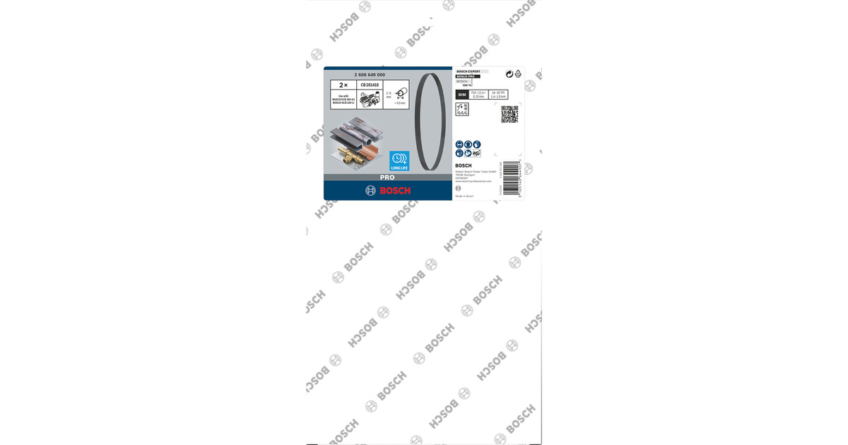 Bosch Professional PRO Bandsägeblatt CB281418, für GCB 18 2 Stück ...