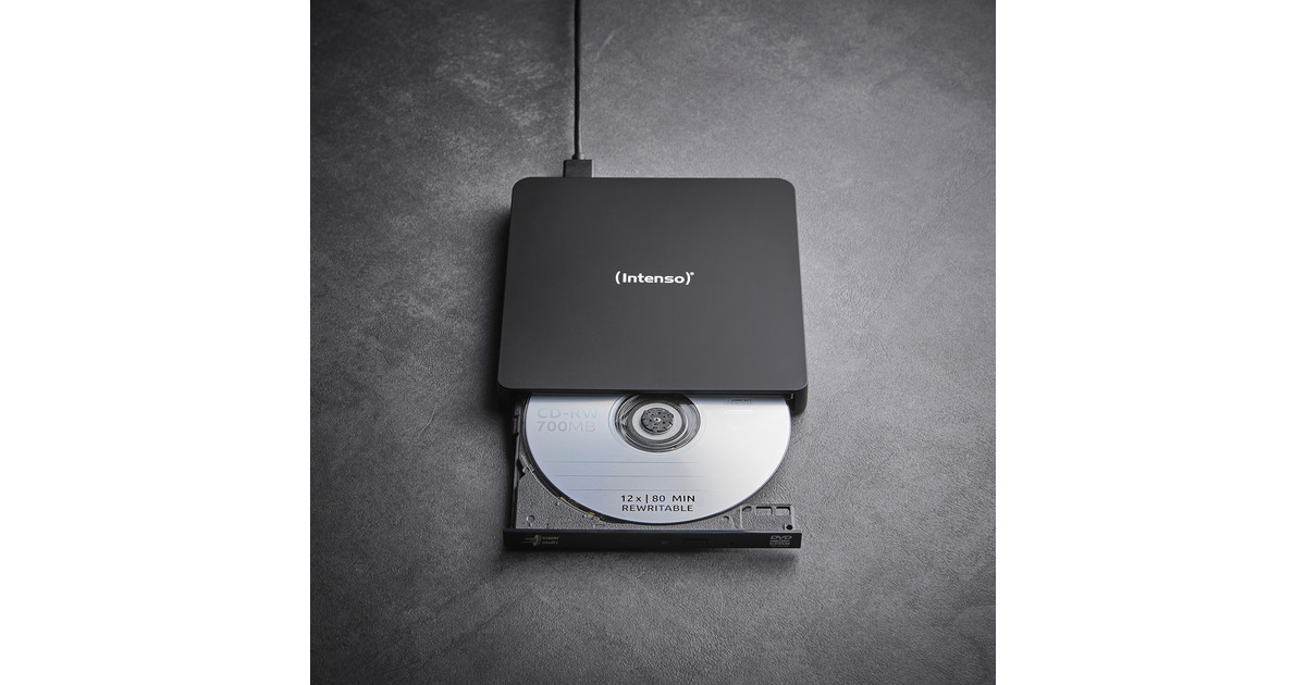 Intenso EOD 400D Slim, DVD-Brenner schwarz, USB 3.2 Gen1