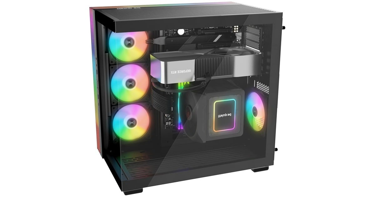 be quiet! Light Base 600 DX , Tower-Gehäuse schwarz, Tempered Glass x 2