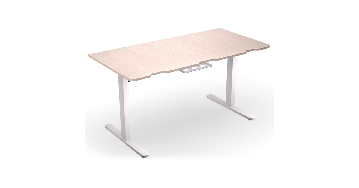 ENDORFY Atlas L Electric, Gaming-Tisch hellbeige/weiß