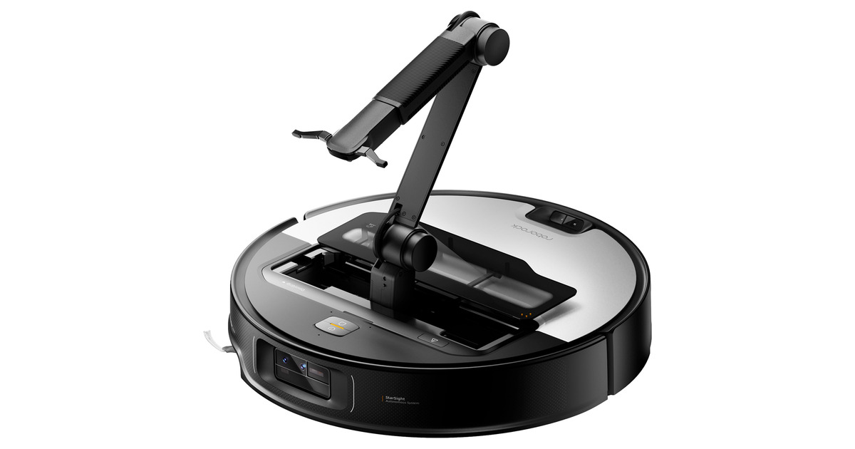 Roborock Saros Z70 R&D, mit Wasseranschluss, Saugroboter silber/schwarz ...