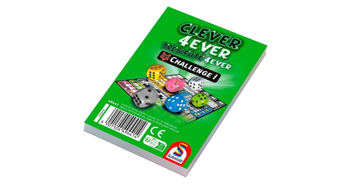 Schmidt Spiele Clever 4ever - Challenge, Zusatzblock, Spielblock 75 Blatt
