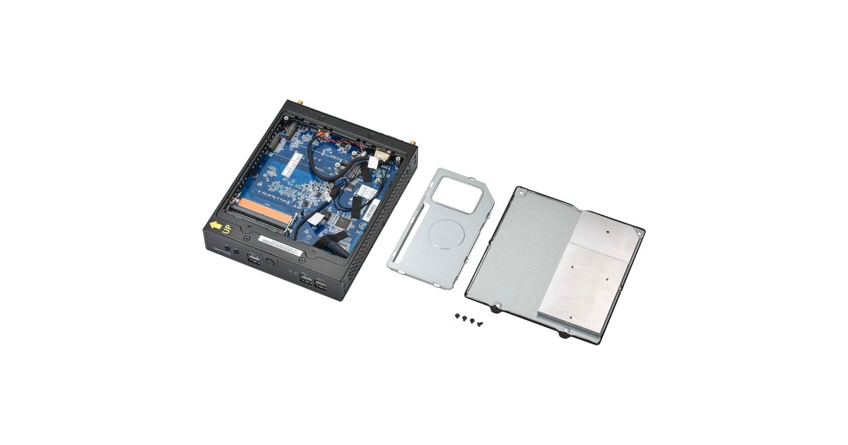 Shuttle XPC slim DS50U7, Barebone schwarz, ohne Betriebssystem