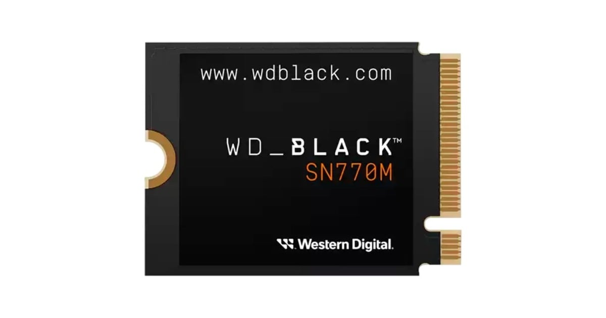 WD Black SN770M 2 TB, SSD PCIe 4.0 x4, NVMe, M.2 2230