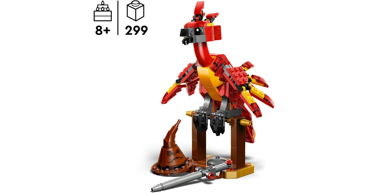 LEGO 76448 Harry Potter Fawkes: Dumbledores Phönix, Konstruktionsspielzeug