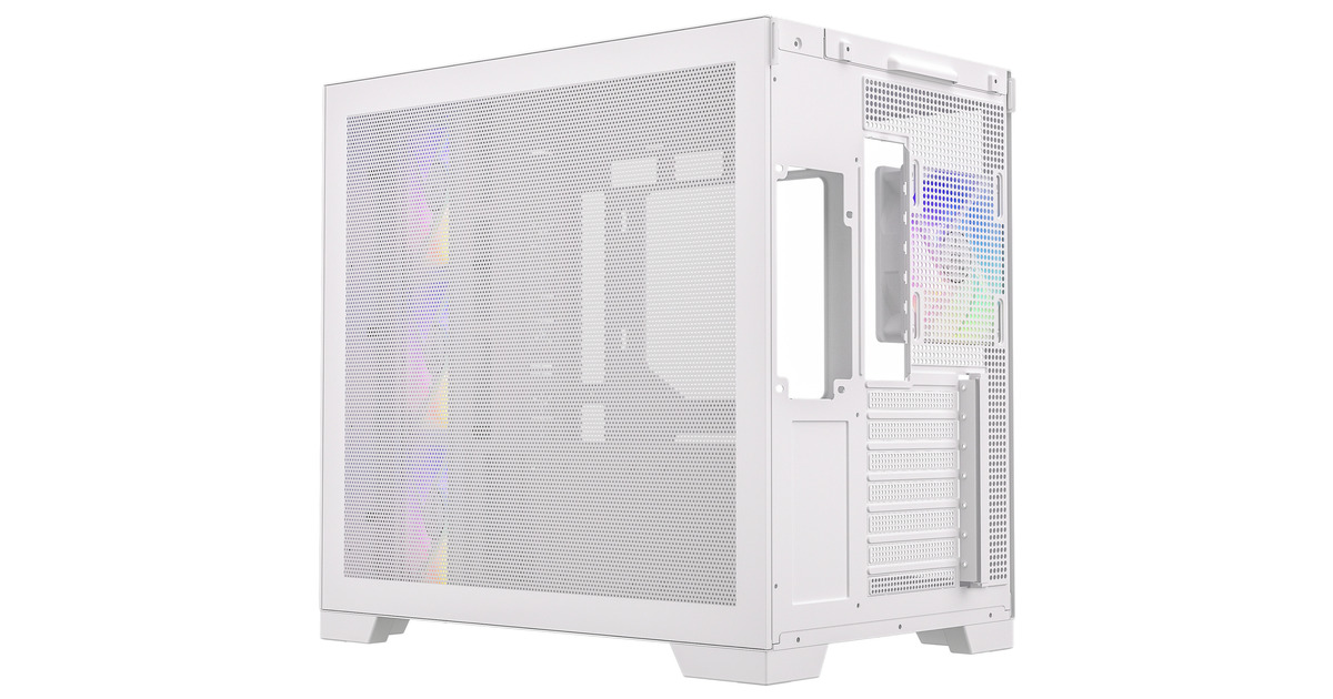 Silentware View A-RGB , Tower-Gehäuse weiß, Tempered Glass x2