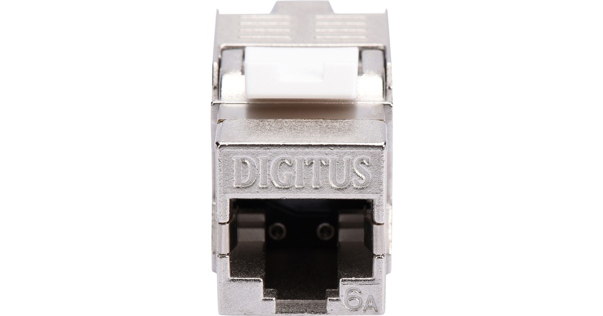 Digitus Keystone-Modul Cat.6a silber/weiß, geschirmt, 24 Stück