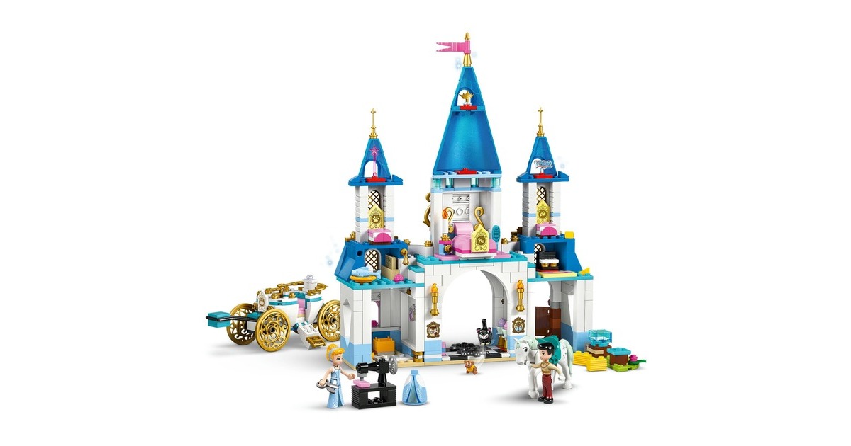 LEGO 43275 Disney Princess Cinderellas Schloss und Pferdekutsche ...