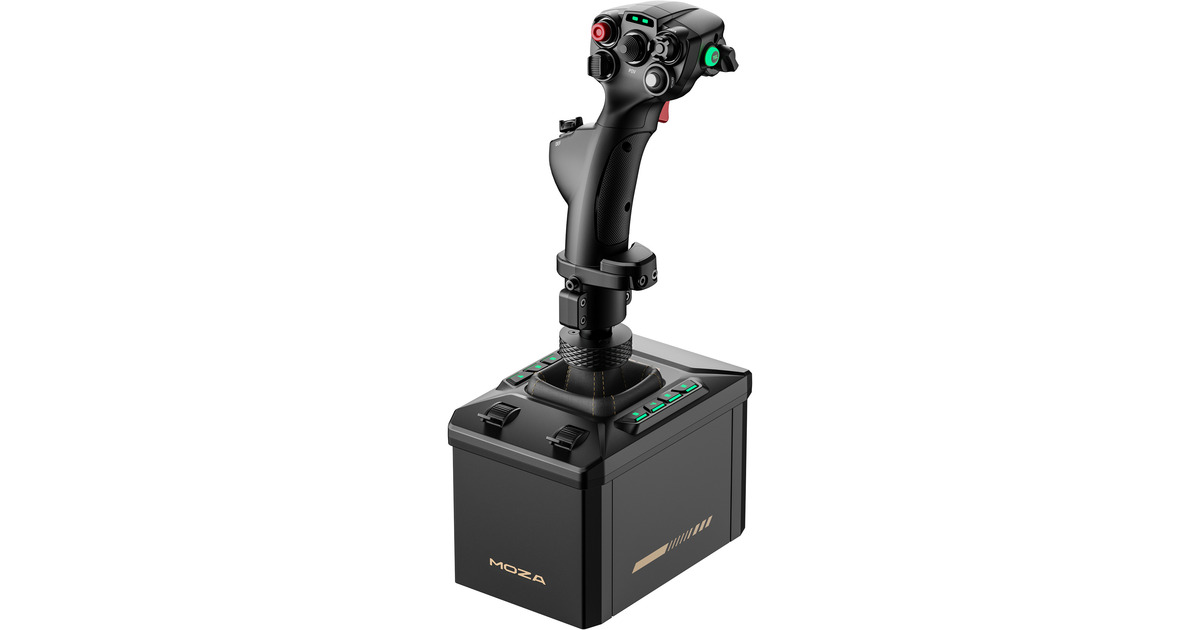 MOZA AB6 Flight Simulator, Joystick schwarz