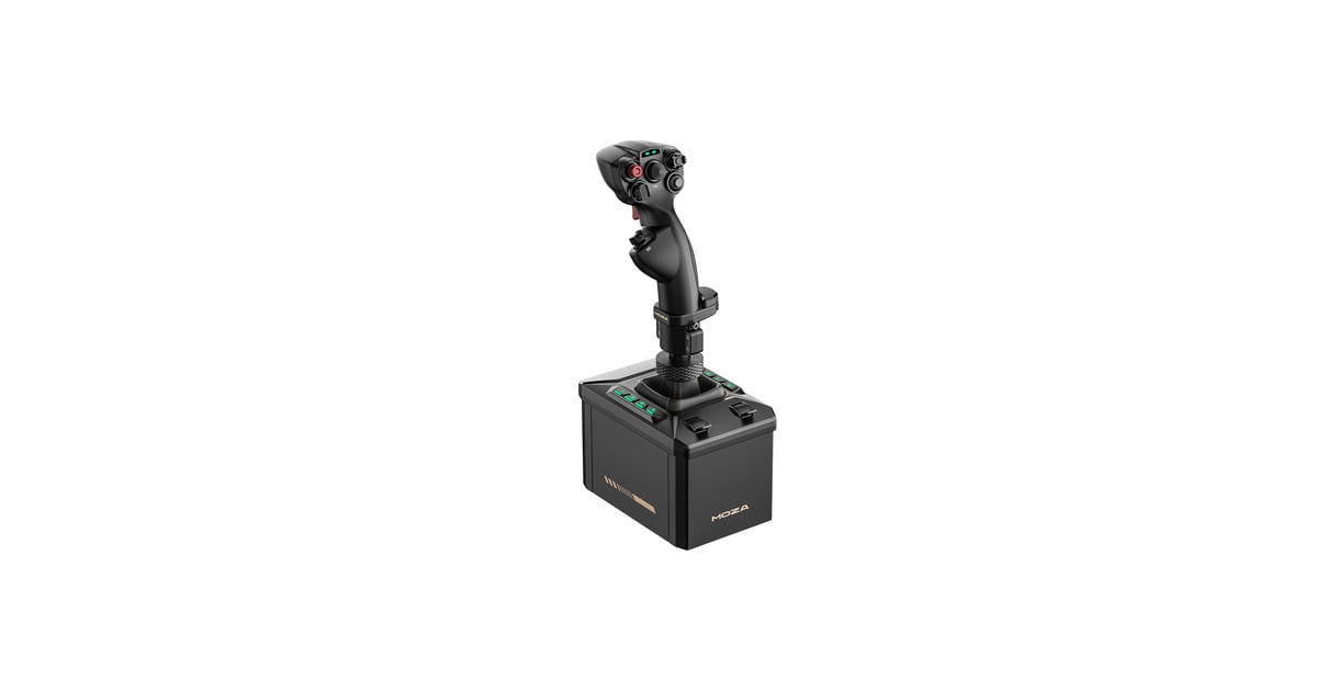 MOZA AB6 Flight Simulator, Joystick schwarz