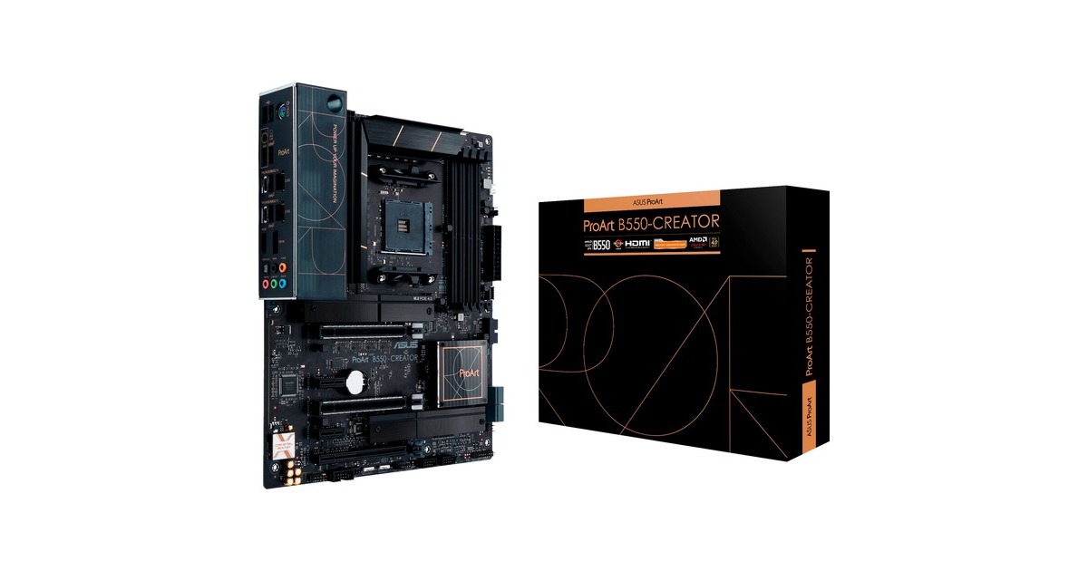 ASUS ProArt B550-CREATOR, Mainboard schwarz/bronze