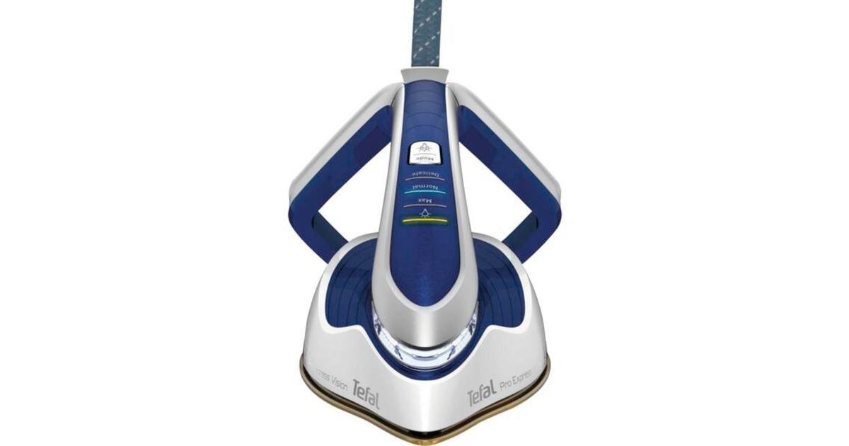 Tefal Pro Express Vision GV9812, Dampfbügelstation blau/weiß Outlet
