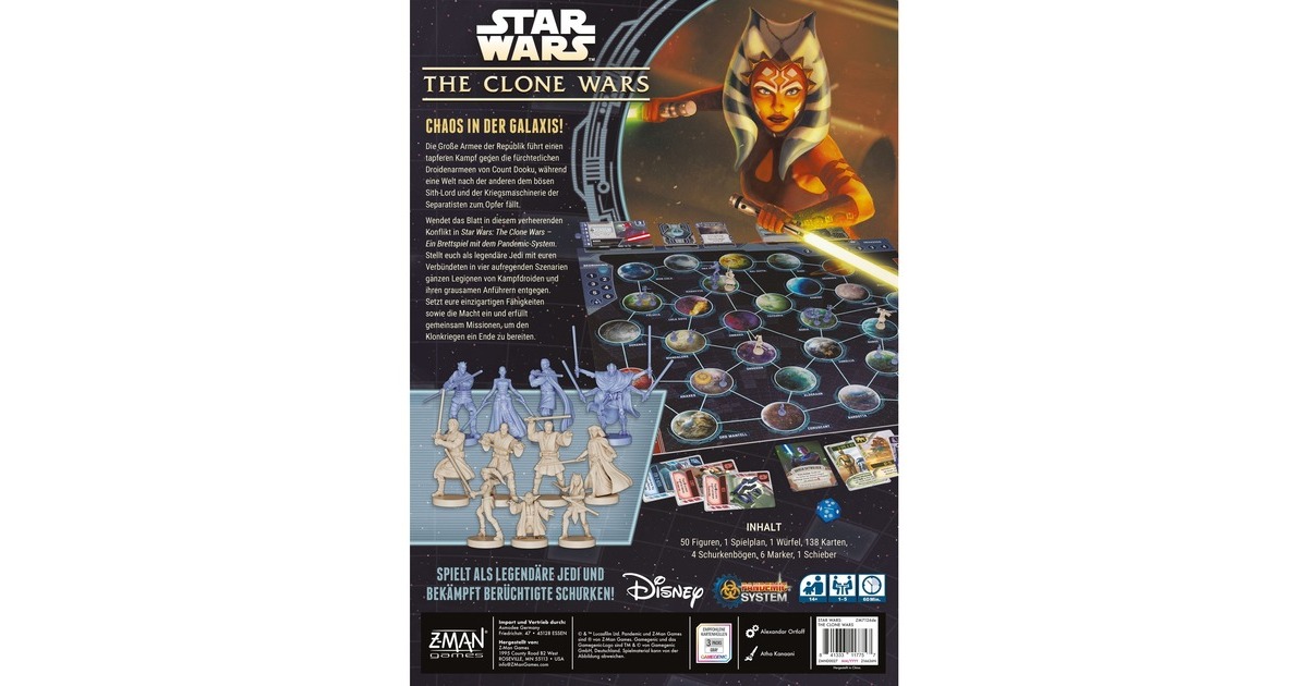 Asmodee Star Wars: The Clone Wars, Brettspiel Pandemic System