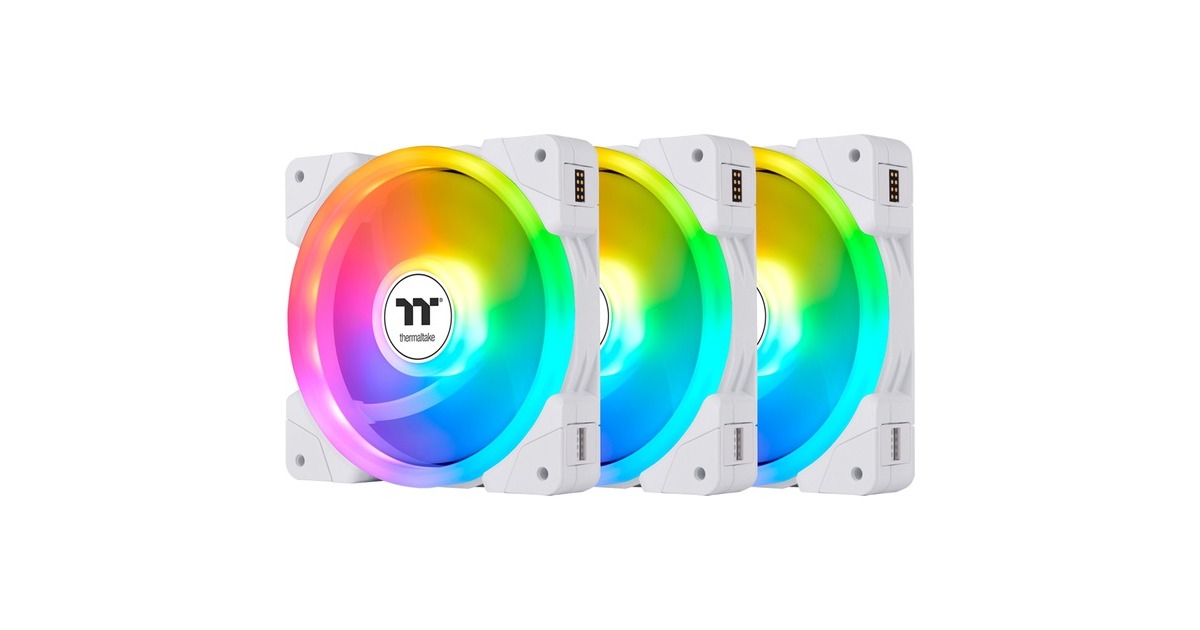 Thermaltake SWAFAN EX12 ARGB Sync PC Cooling Fan White TT Premium ...