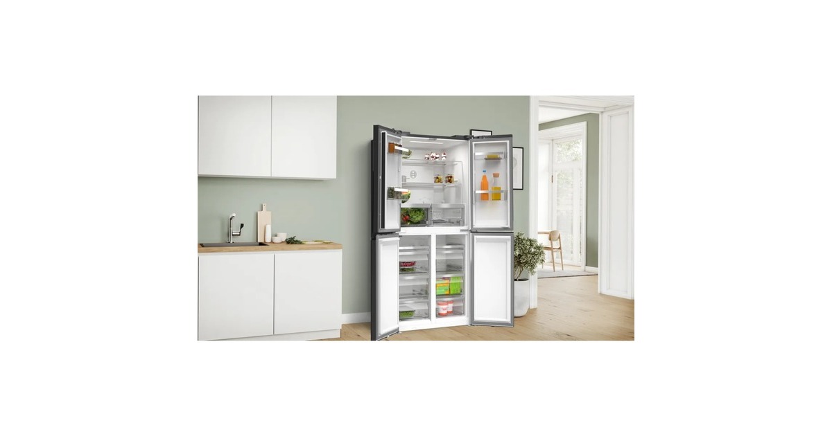 Bosch Home KMC85LBEA Serie 4, French Door schwarz
