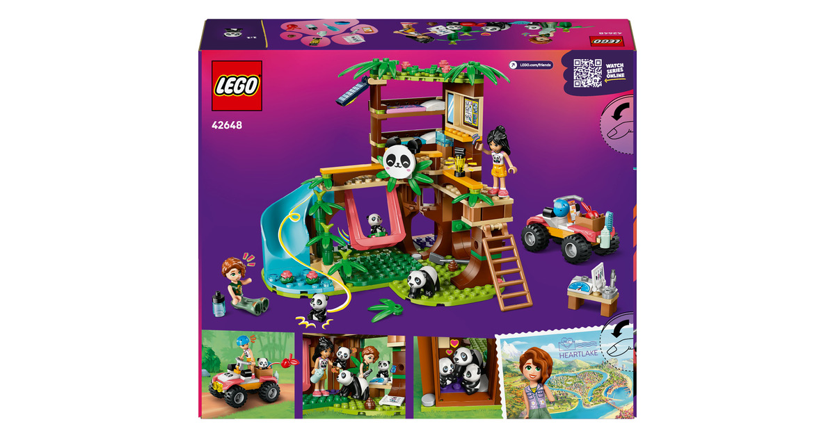LEGO 42648 Friends Panda-Pflegestation, Konstruktionsspielzeug