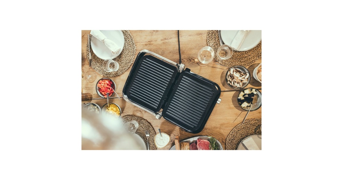 Severin Kontaktgrill SEVINI Pro, KG 2395 silber/schwarz, 1.800 Watt