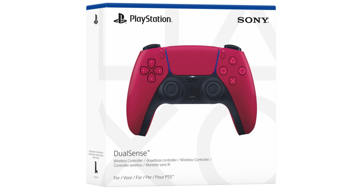 Sony DualSense Wireless-Controller, Gamepad rot/schwarz, Cosmic Red