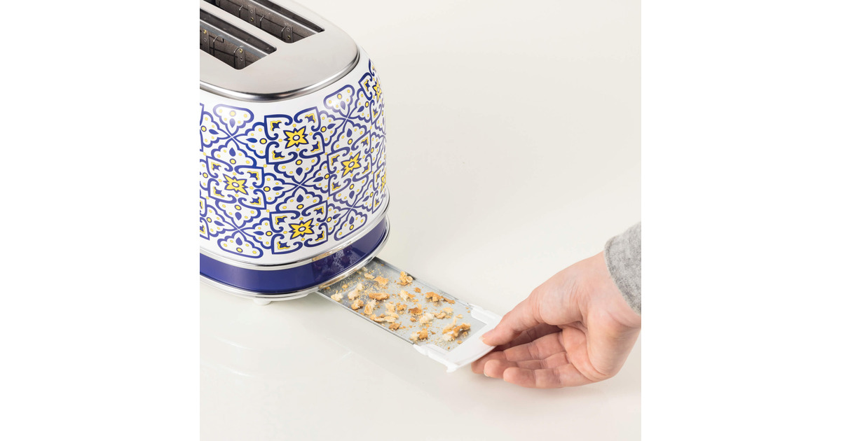 Ariete 2-Schlitz-Toaster Capri weiß/mehrfarbig, 810 Watt, für 2 ...
