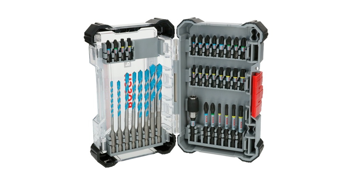 Bosch Professional PRO Impact Mixed Bit-Set, 35-teilig, Bohrer- & Bit-Satz Schrauberbits und ...