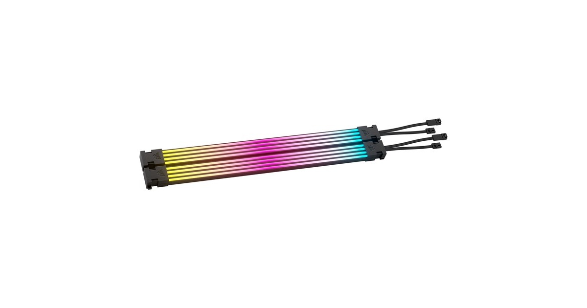 Corsair iCUE ARGB PSU Cable Strips, LED-Streifen 2x 240mm, für Netzteil ...