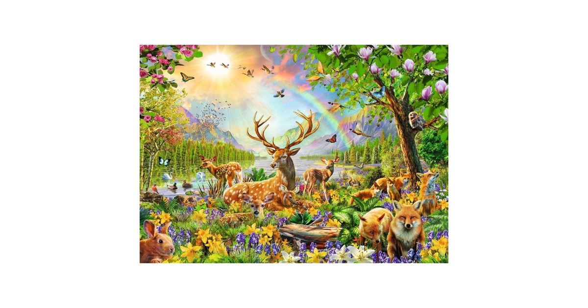 Ravensburger Kinderpuzzle Anmutige Hirschfamilie 200 Teile