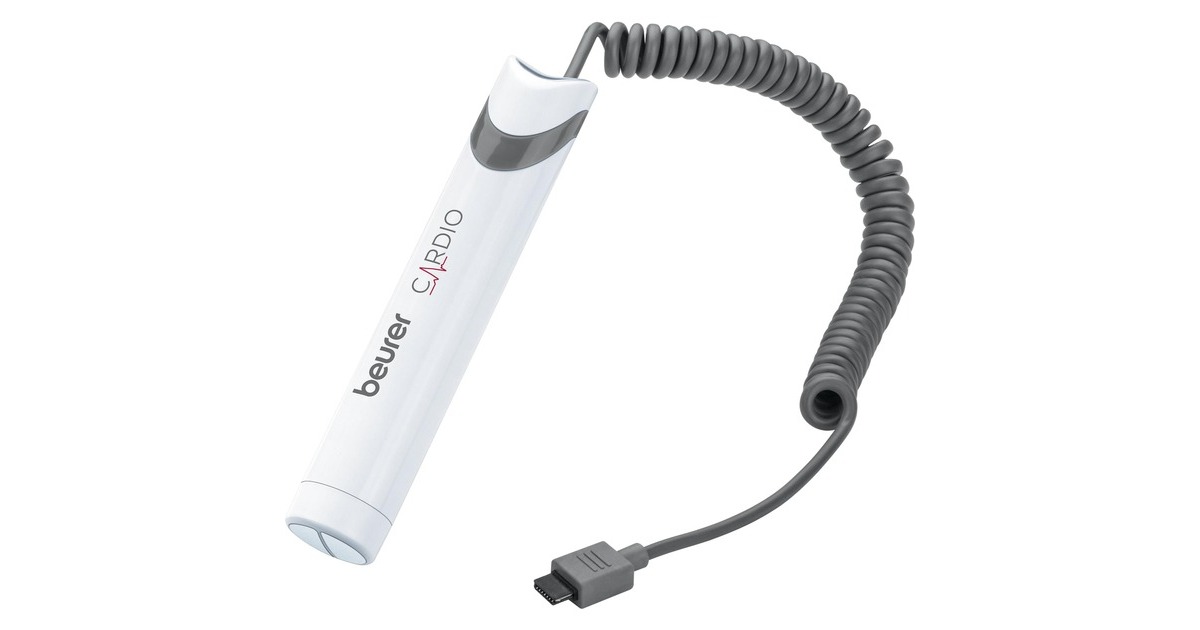 Beurer BM 96 Cardio mit EKG-Funktion, Blutdruckmessgerät weiß/grau