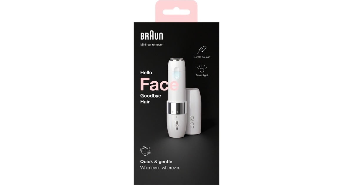 Braun Face FS1000 Mini-Gesichtshaarentferner weiß/chrom