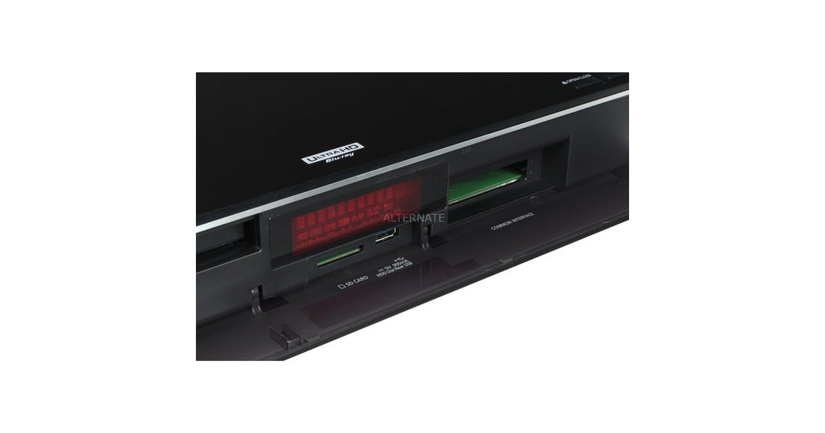 Panasonic DMR-UBC90, Blu-ray-Rekorder schwarz, 2000 GB HDD, UltraHD/4K ...