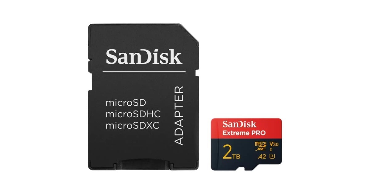 SanDisk Extreme PRO 2 TB microSDXC, Speicherkarte UHS-I U3, Class 10, V30, A2