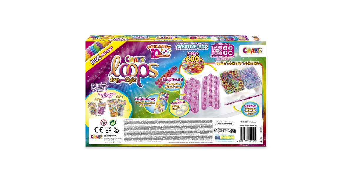 CRAZE LOOPS Kreativ Box, Basteln