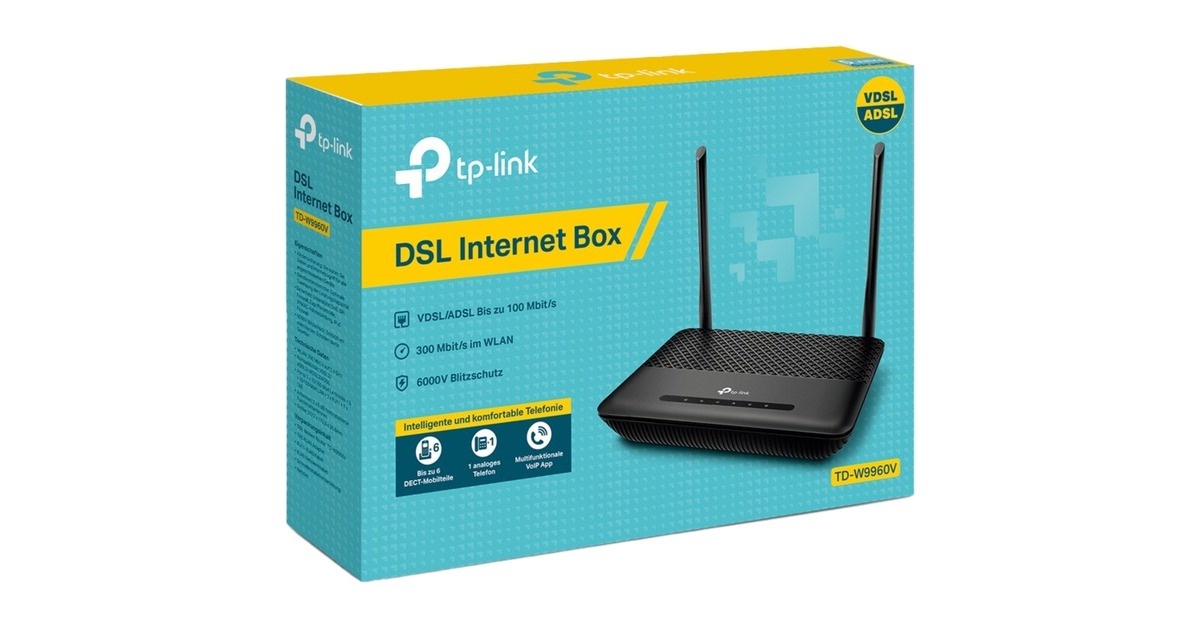 TP-Link TD-W9960v, Router schwarz