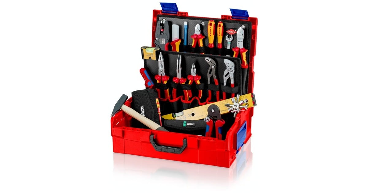 KNIPEX L-BOXX Elektro, 63-teilig, Werkzeug-Set rot, mit Werkzeug ...